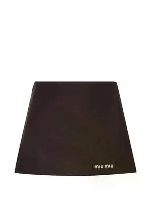 Miu Miu Mohair Wool Blend Wrap Skirt
