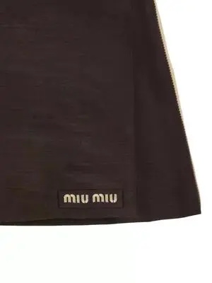 Miu Miu Mohair Wool Blend Wrap Skirt