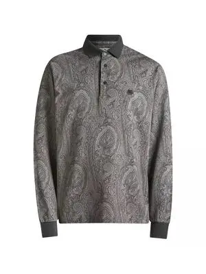 Etro Long Sleeve Polos For Men