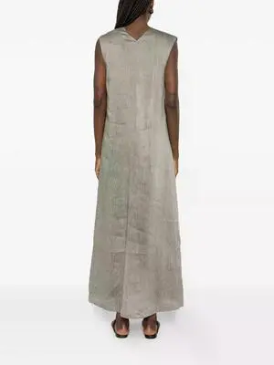 CORTANA Aria Striped V-neck Maxi Dress