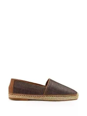 Brunello Cucinelli Woven Suede Espadrilles