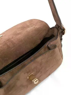 Sandro Suede Shoulder Bag - Brown