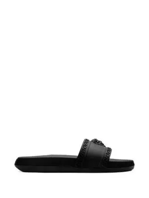 Versace Palazzo Medusa Head Slides - Black
