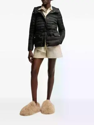 Moncler Raies Hooded Quilted Jacket - Black