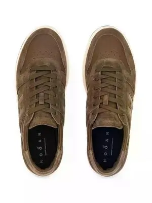 Hogan Leather And Suede Sneakers