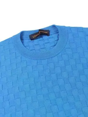 LOUIS VUITTON Damier Crew Neck Sweater