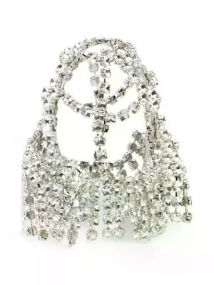 Patrizia Pepe Crystal-embellished Fringed Head Accessory
