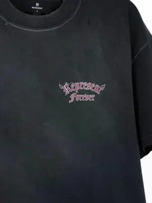 REPRESENT Print-detail Distressed T-shirt - Grey