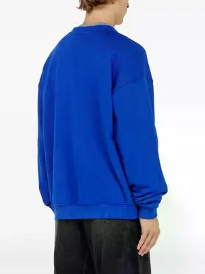 DIESEL® S-boxt-aa1 Cotton Sweater With Logo Print