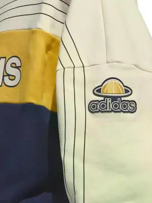 Adidas Logo Print Panelled Sweater