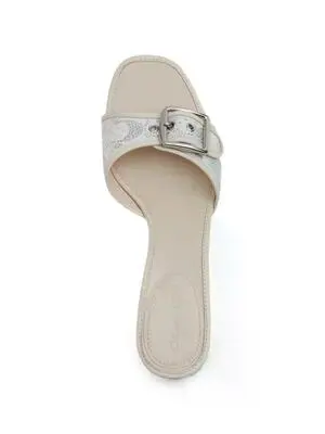 COACH Margot Crystal-embellished Buckled Sandals - Neutrals