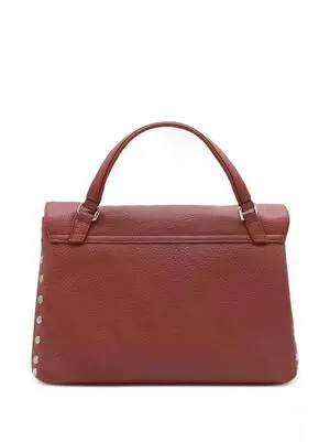ZANELLATO Postina Studded Leather Shoulder Bag - Red