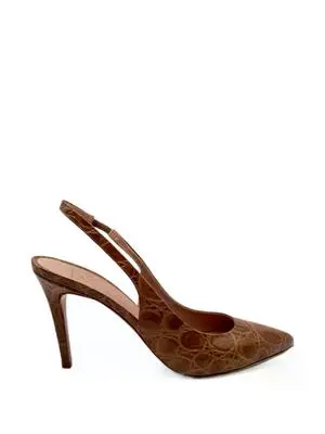 Roberto Festa Croc-effect Slingback Pumps