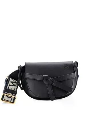 Loewe Gate Dual Leather Mini Bag - Black
