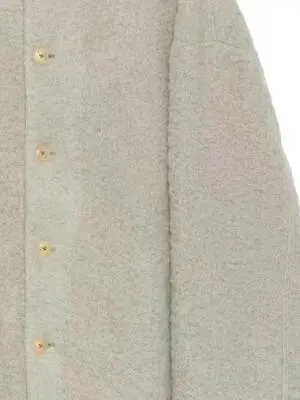 Rick Owens Brad Button-up Wool Coat - Grey
