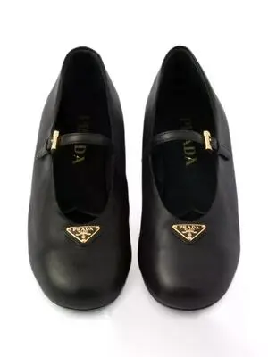Prada Buckle-strap Ballet Flats