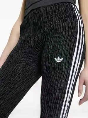 Adidas Capri Smocked Side-stripe Trousers