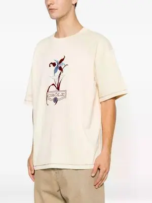 Drole De Monsieur Embroidered-graphic T-shirt