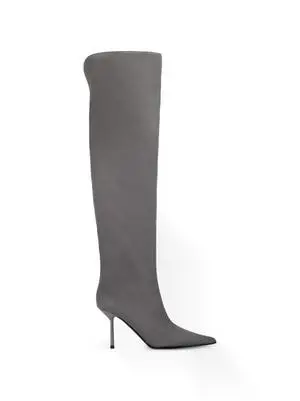 LE SILLA Suede Pointed Toe Stiletto Boots
