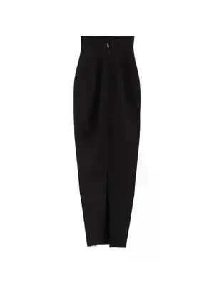 Rick Owens Maxi Skirt With Raw Hem