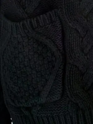 FOUND Cable-knit Zip-up Hoodie