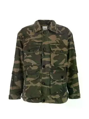 FOUND Camouflage-print Multi-pocket Jacket