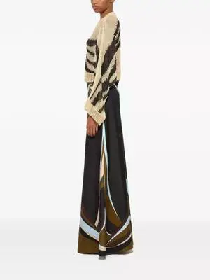 Emilio Pucci Marmo Print Open-knit Sweater