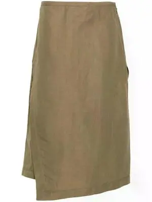 Vince Wrap-effect Straight Midi Skirt
