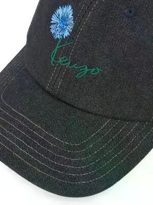 Kenzo Logo-embroidered Denim Baseball Cap