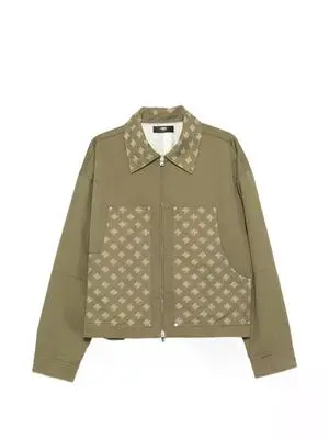 Amiri Monogram-pattern Panelled Jacket