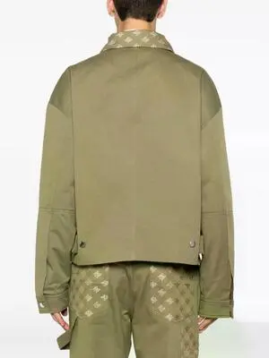 Amiri Monogram-pattern Panelled Jacket