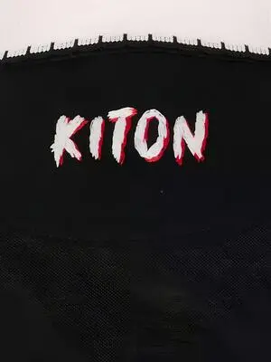 Kiton Logo-embroidered Zip-neck Polo Shirt