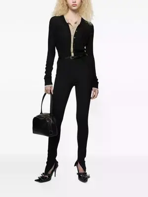 Acne Studios Layered Button-up Cardigan In Fine Silk-wool