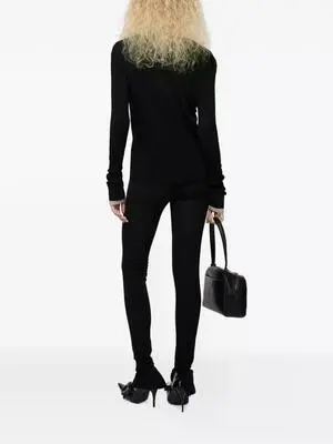 Acne Studios Layered Button-up Cardigan In Fine Silk-wool