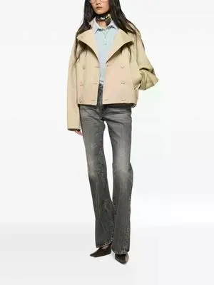 Acne Studios Cotton Twill Short Trench Coat