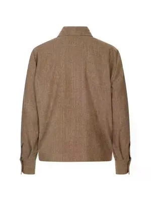 Kiton Pinstripe Pattern Shirt
