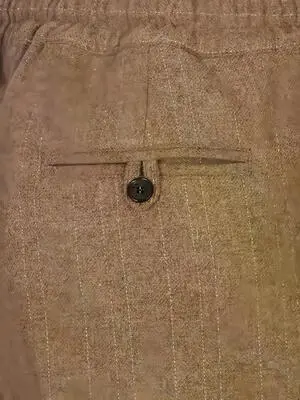 Kiton Pinstripe Drawstring Trousers