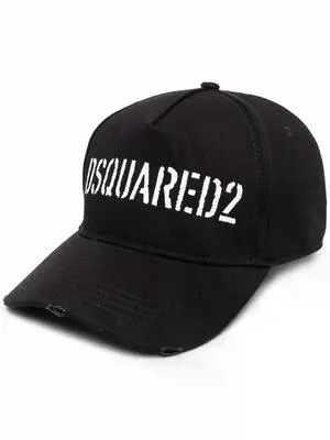 Dsquared2 Embroidered Logo Cap - Black