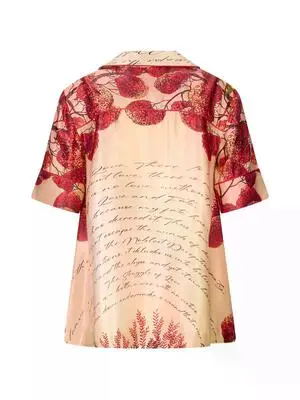 F.R.S FOR RESTLESS SLEEPERS Graphic Print Silk Shirt