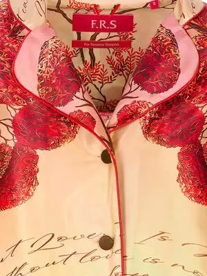 F.R.S FOR RESTLESS SLEEPERS Graphic Print Silk Shirt