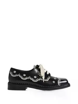 Simone Rocha Floral-lace Derby Shoes