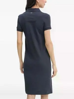 Barbour Logo Embroidered Piqué Mini Dress