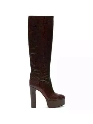 Casadei Patty Python-effect Boots