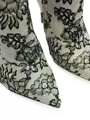 Casadei Blade Pandora Lace-effect Boots - Grey