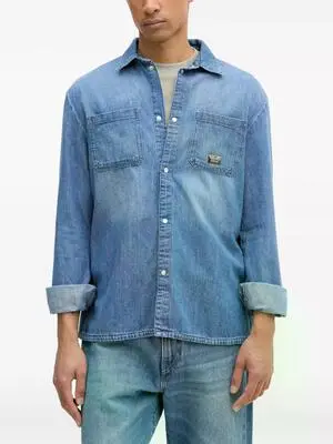 Karl Lagerfeld Logo-plaque Denim Shirt