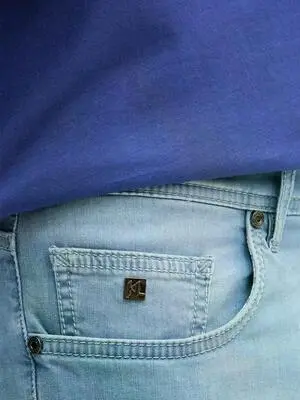 Karl Lagerfeld Logo Patch Straight-leg Jeans