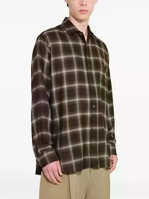 SSSTEIN Check-pattern Oversized Shirt