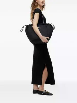 Tommy Hilfiger Logo Patch Drawstring Tote Bag - Black