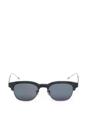 Thom Browne Oval Frame Sunglasses - Black