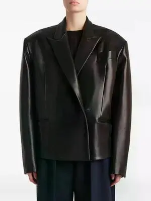 Khaite Lapel Fur Jacket